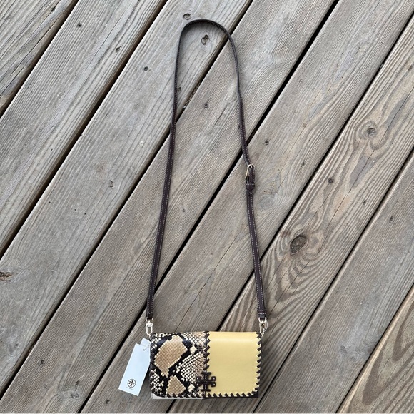 Tory Burch | Bags | Tory Burch Thea Patchwork Python Crossbody Color ...